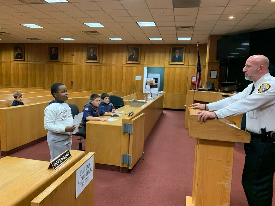 Secaucus Police Chief Holds Mock Press Conference With Cub Scouts ...