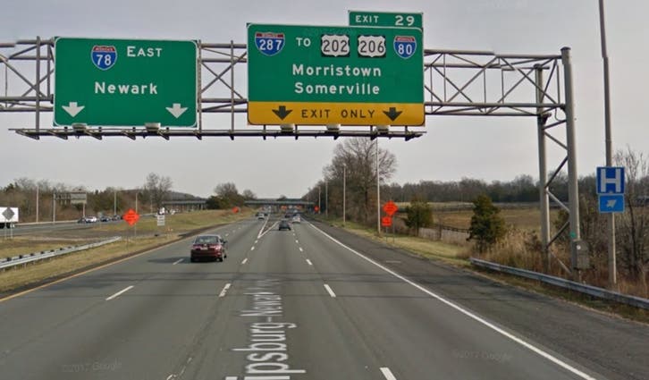 I-78 Exit Ramp To I-287 Closed This Weekend In Bedminster ...