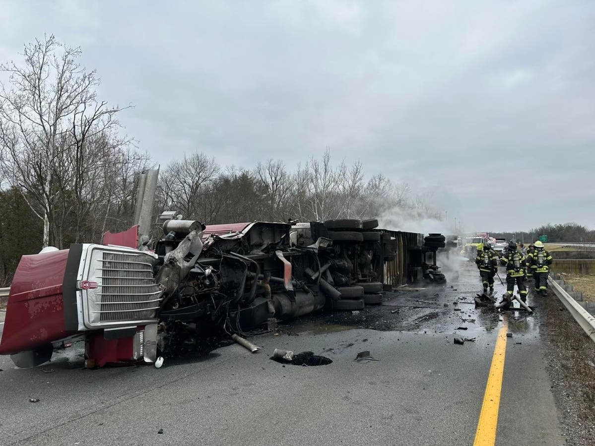 All Lanes Reopen On I-78 After Fuel Spill, Truck Fire In Bedminster ...