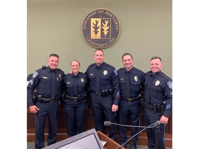 5 Officers Promoted In Basking Ridge | Basking Ridge, NJ Patch