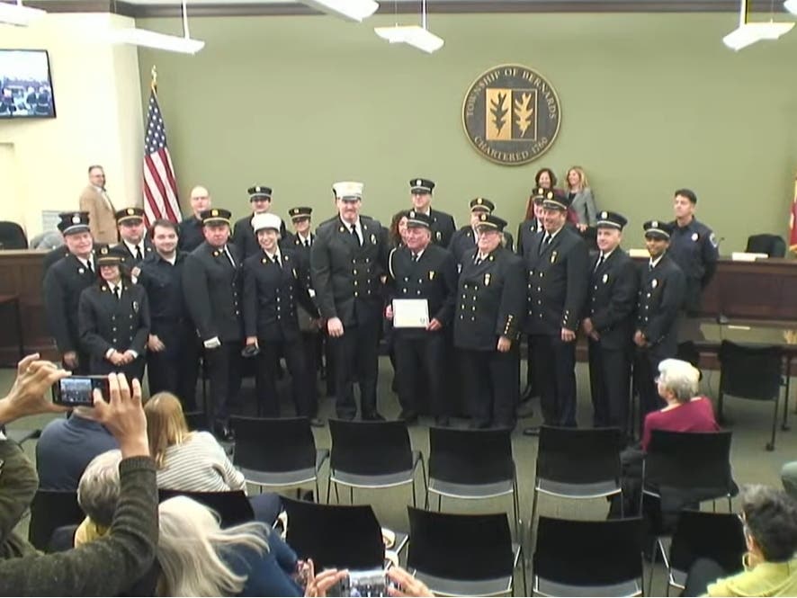 Basking Ridge Firefighter Honored For 50 Years Of Service | Basking ...