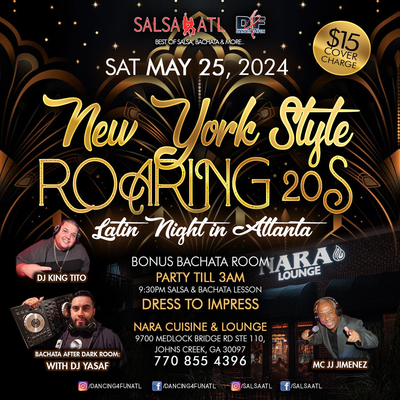 May 25 | Roaring 20s Latin Night Atlanta @ Nara Cuisine & Lounge Sat ...