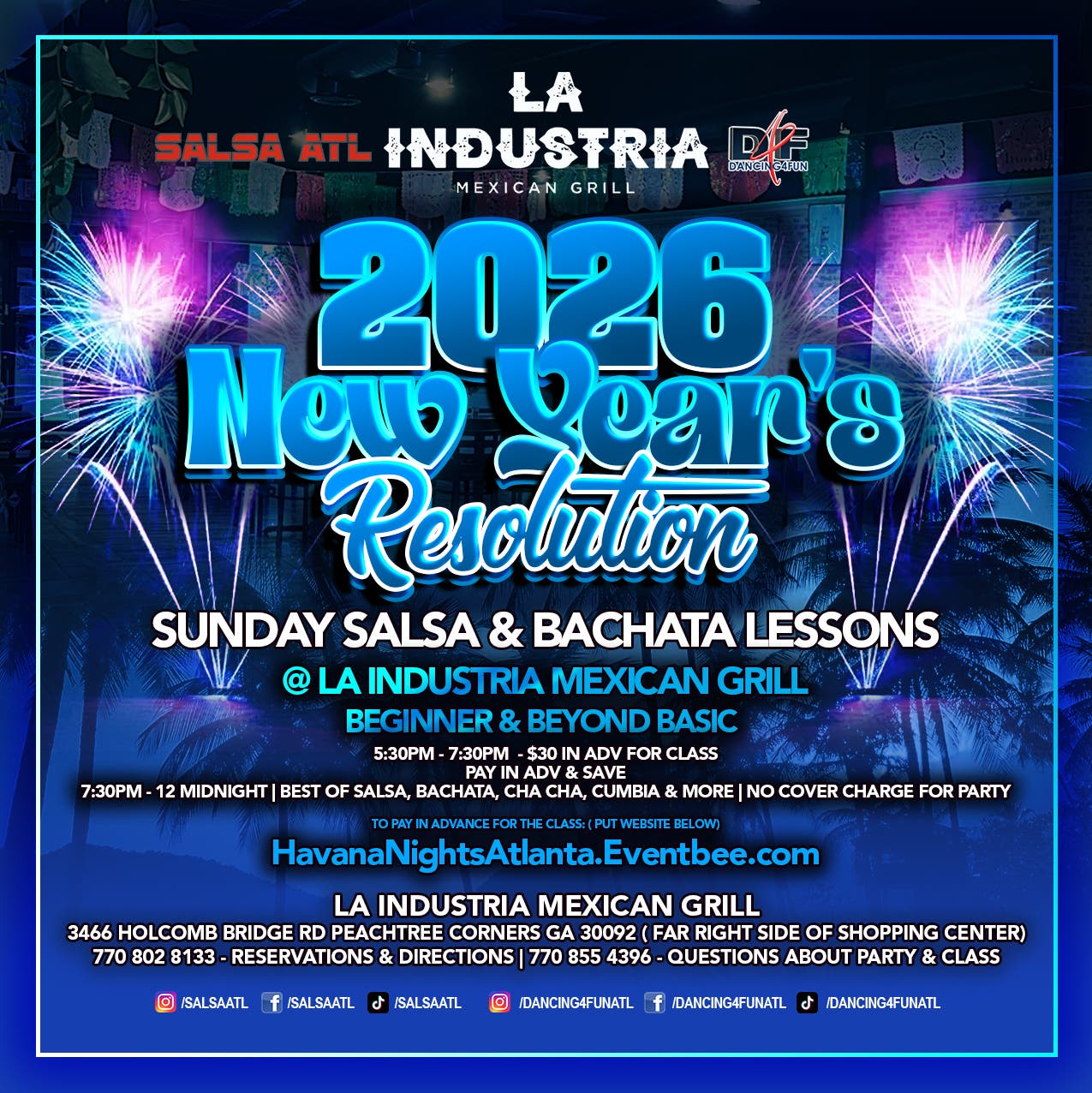 Feb 15 | Salsa & Bachata lesson + Latin dancing @ La Industria Mexican ...
