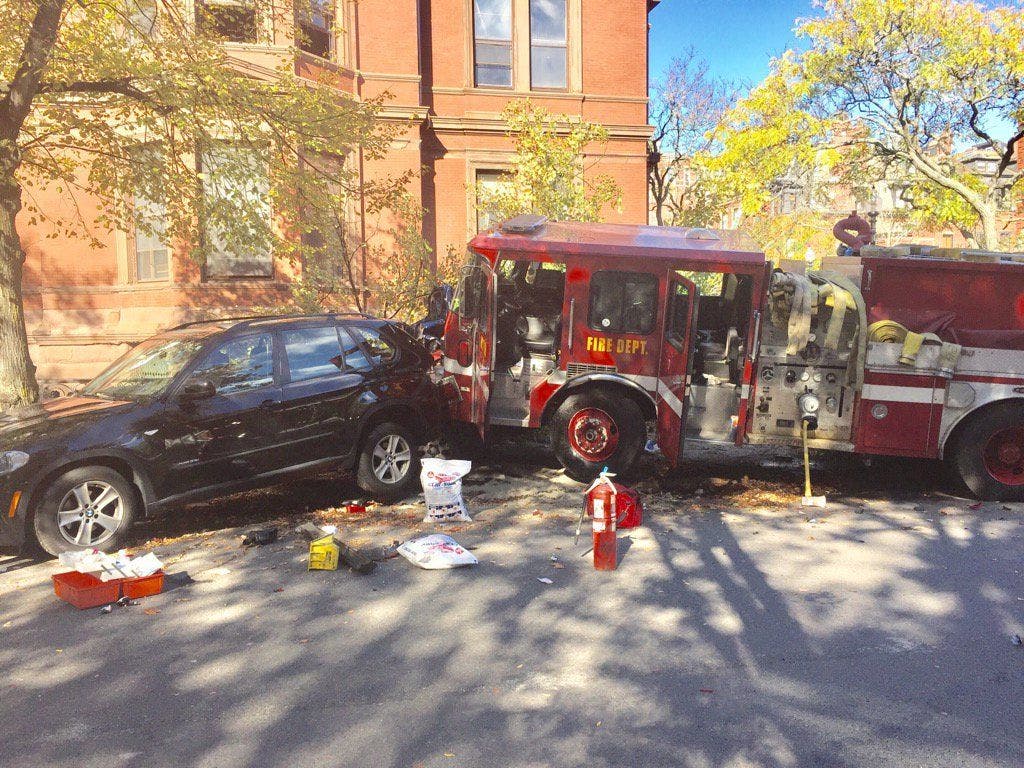 UPDATE: Fire Truck Involved in Multi-Vehicle Back Bay Crash | Back Bay ...