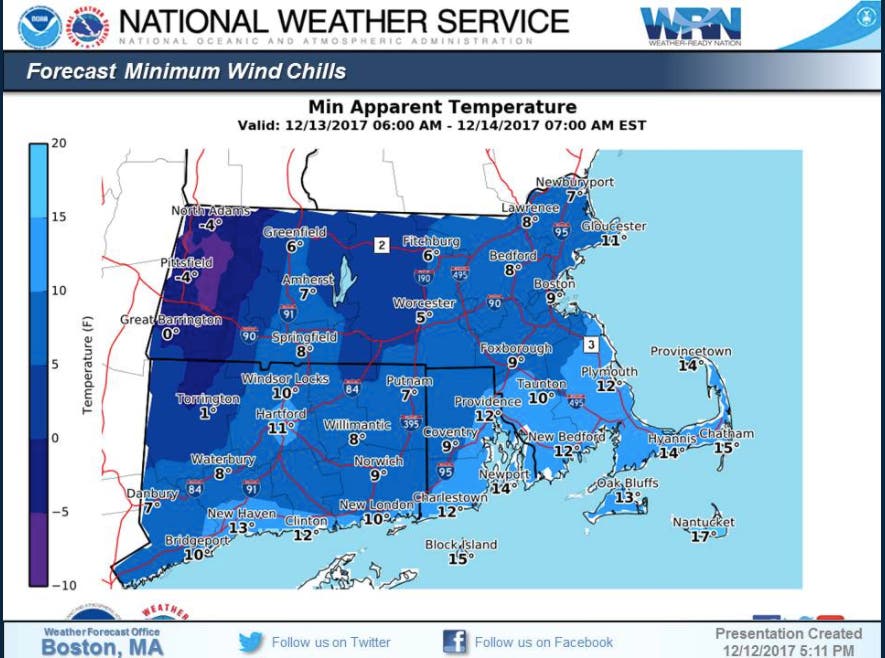 Roads To Freeze In Overnight Temperature Plunge | Boston, MA Patch