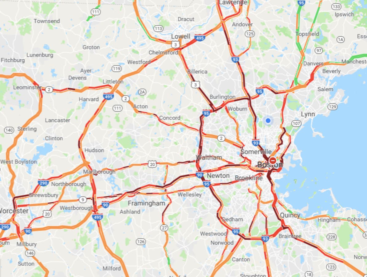 Major Delays Building As Storm Wreaks Havoc On Roads: Patch PM | Boston ...