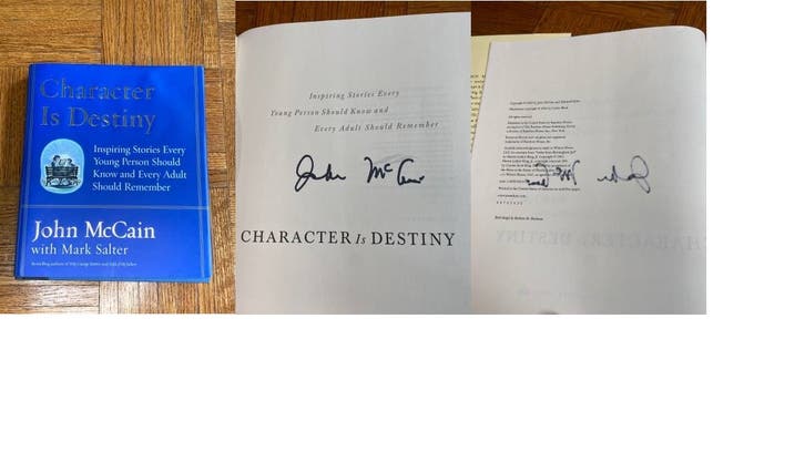 John McCain's Character Is Destiny book SIGNED BY JOHN MCCAIN - Salem ...