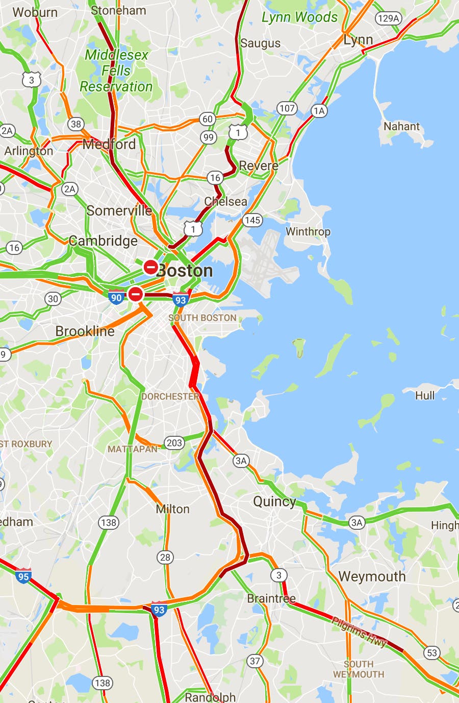 I-93 Delays Heading Into Boston, South Shore | Woburn, MA Patch