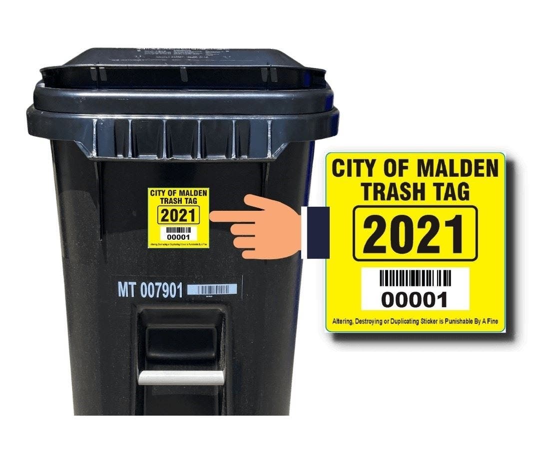 Trash Tags Available For Malden's Revised Pickup Program | Malden, MA Patch