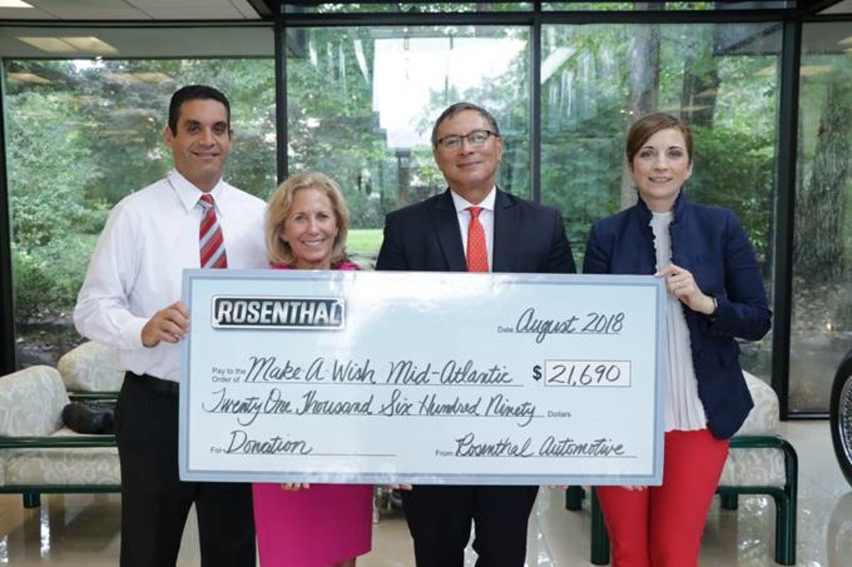 Rosenthal Automotive Group Donates to Make-A-Wish Mid-Atlantic | Reston ...