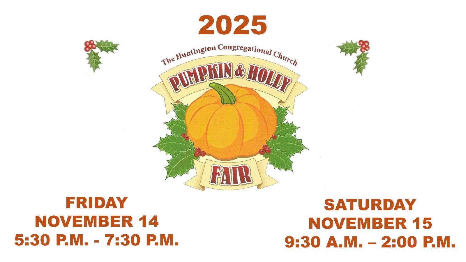Nov 14 | Pumpkin & Holly Fair | Shelton, CT Patch