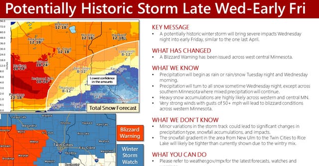 Minnesota Weather: 'Potentially Historic' April Snowstorm On Way ...