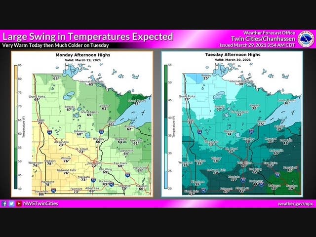 Minnesota Weather: Rollercoaster Week For Temperatures | Across ...