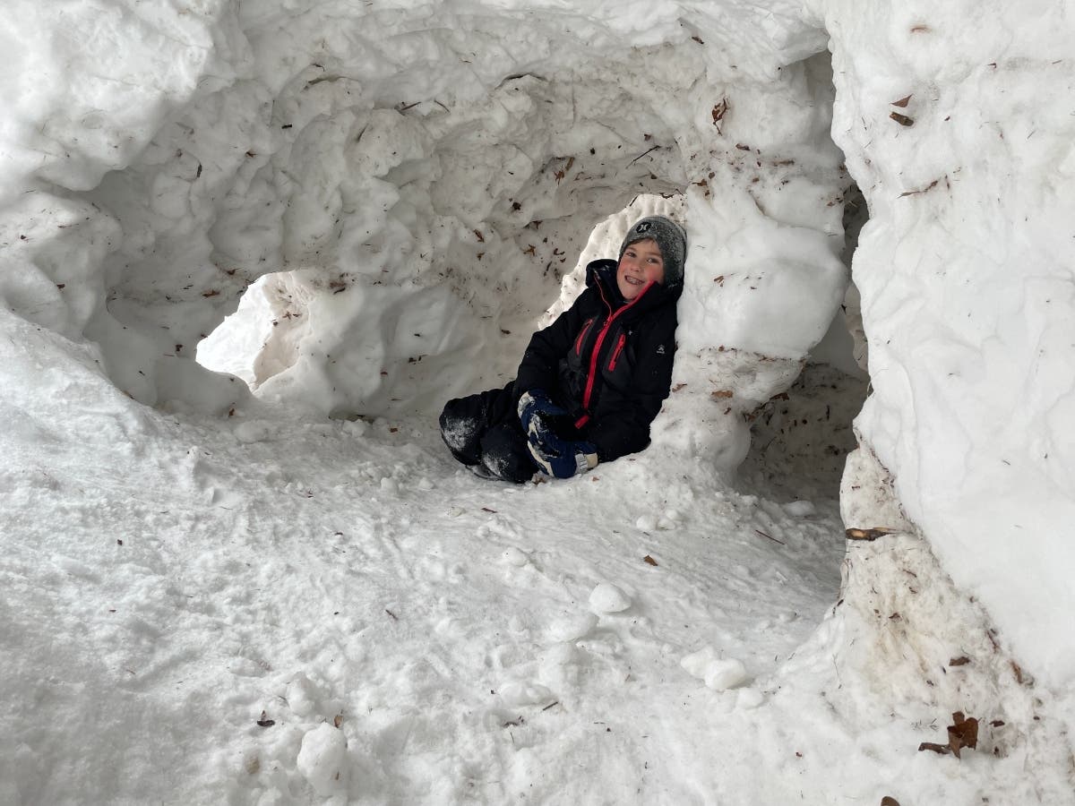 Dad Builds Giant Snow Fort For His Kids In Eagan: Photos | Eagan, MN Patch