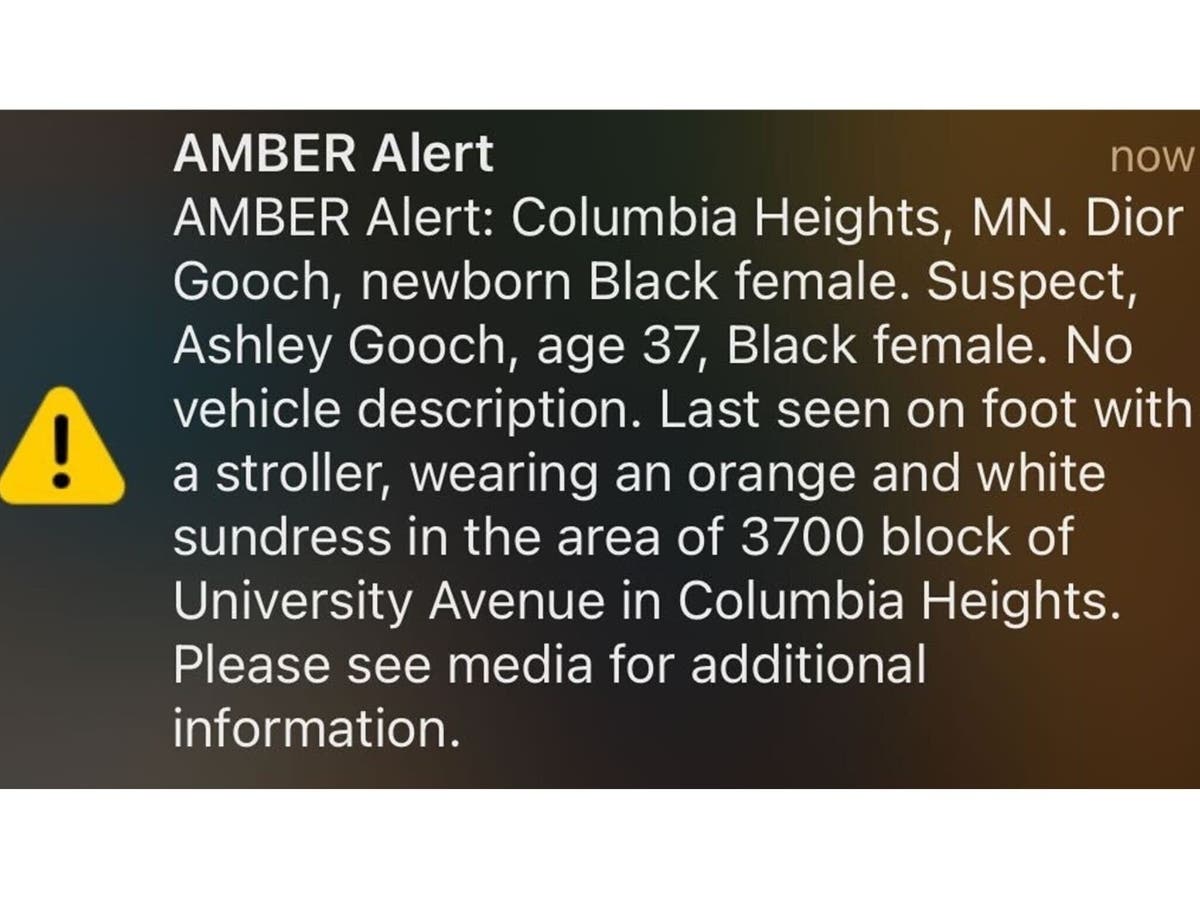 AMBER Alert: Newborn Taken In Columbia Heights, Suspect On Foot ...