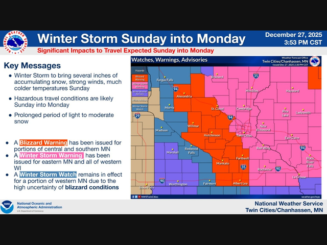 Winter Storm To Bring Blizzard Conditions, Heavy Snow And Dangerous ...