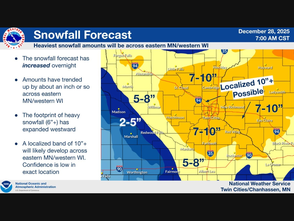 'Life-Threatening' Blizzard Conditions Begin: Town-By-Town Snow Totals ...