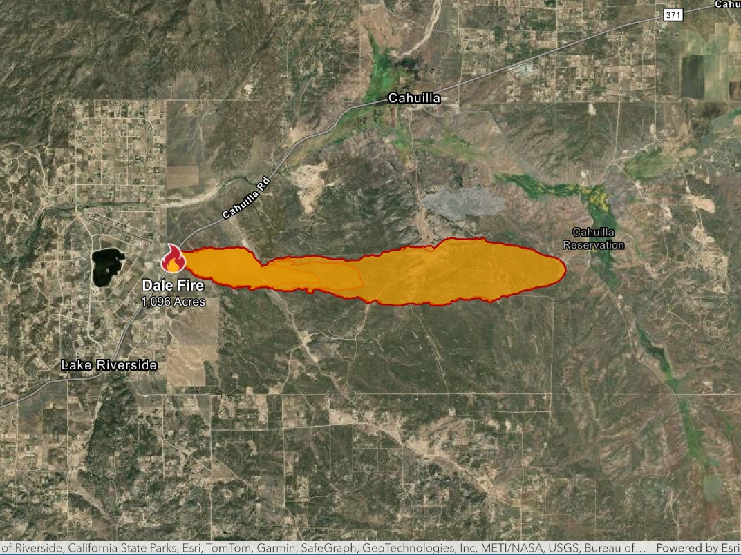 Aguanga Fire: See Dale/Bradford Ranch Fire Perimeter | Temecula, CA Patch