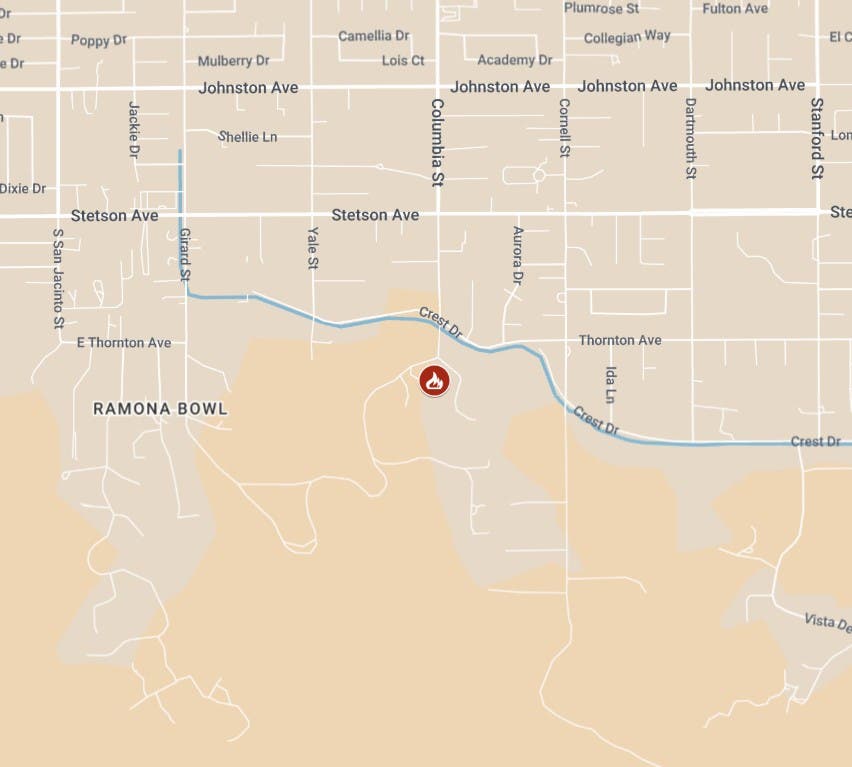 RivCo House Fire Near Ramona Bowl Displaces Family Of Five | Lake ...