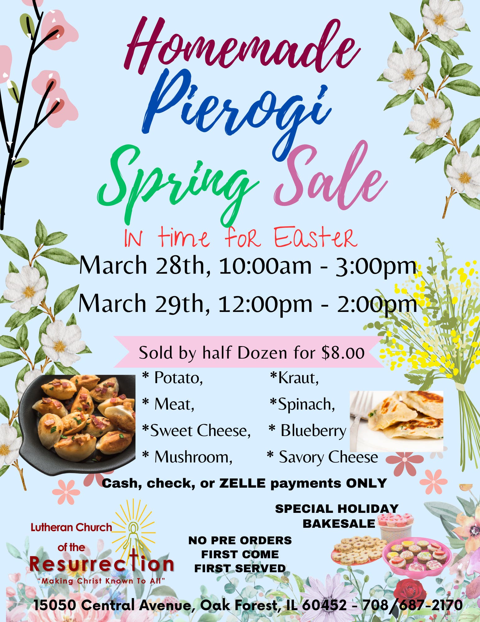 Mar 28 | Homemade Pierogi Sale | Oak Forest, IL Patch