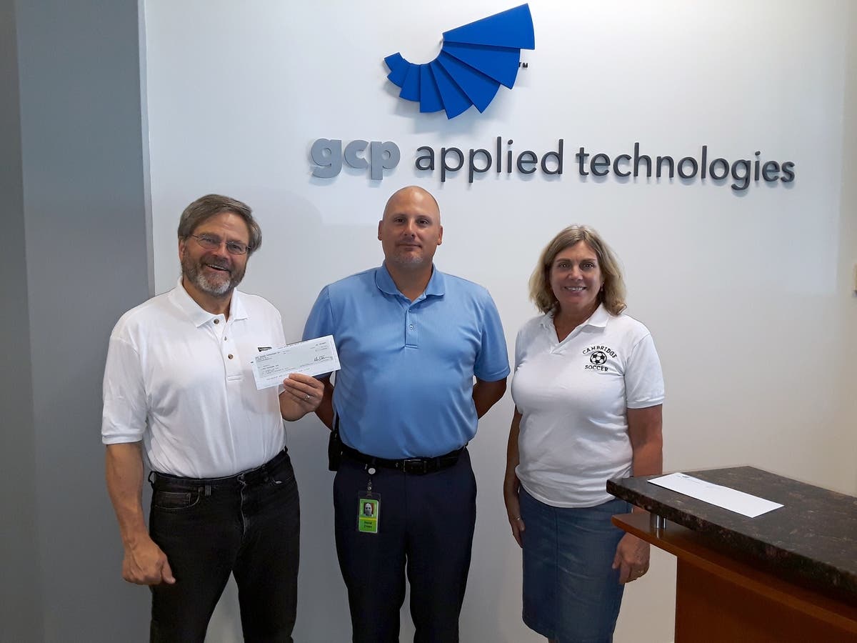 GCP Applied Technologies Donates $5,000 to Cambridge Youth Soccer ...