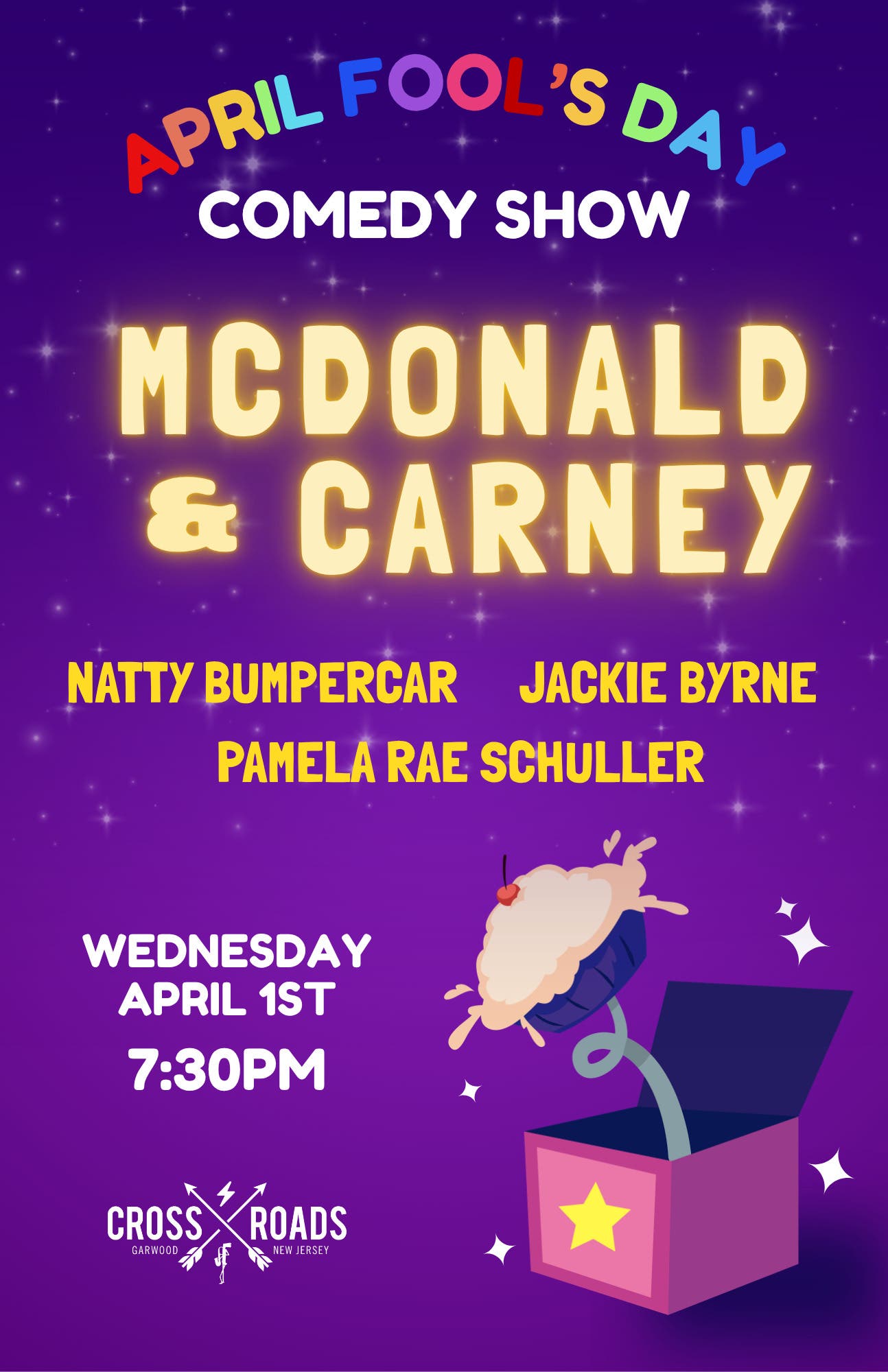 Apr 1 | April Fools Comedy Show! McDonald & Carney w/ special guests ...