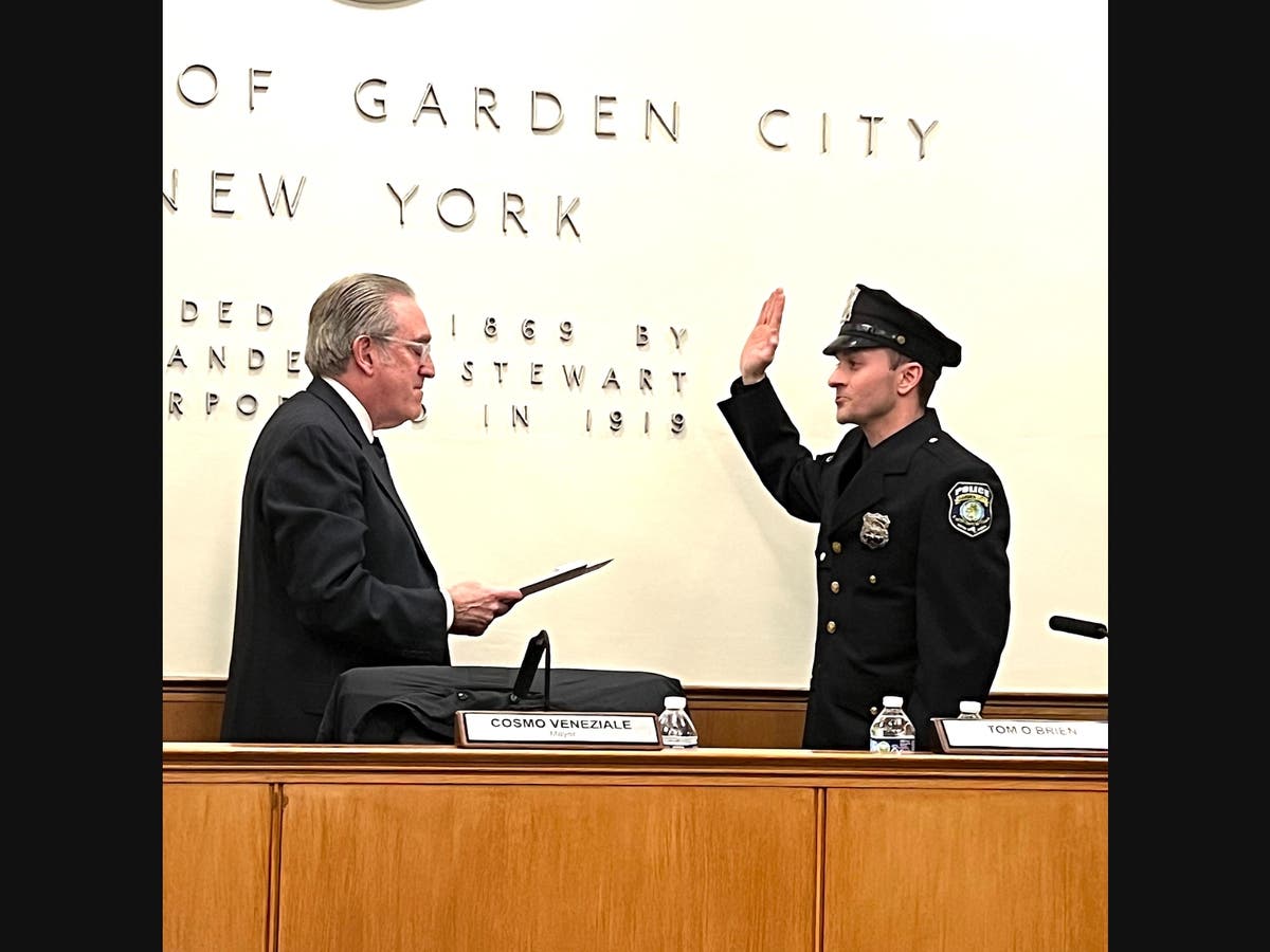 Garden City Native Sworn In As Newest Police Officer | Garden City, NY ...
