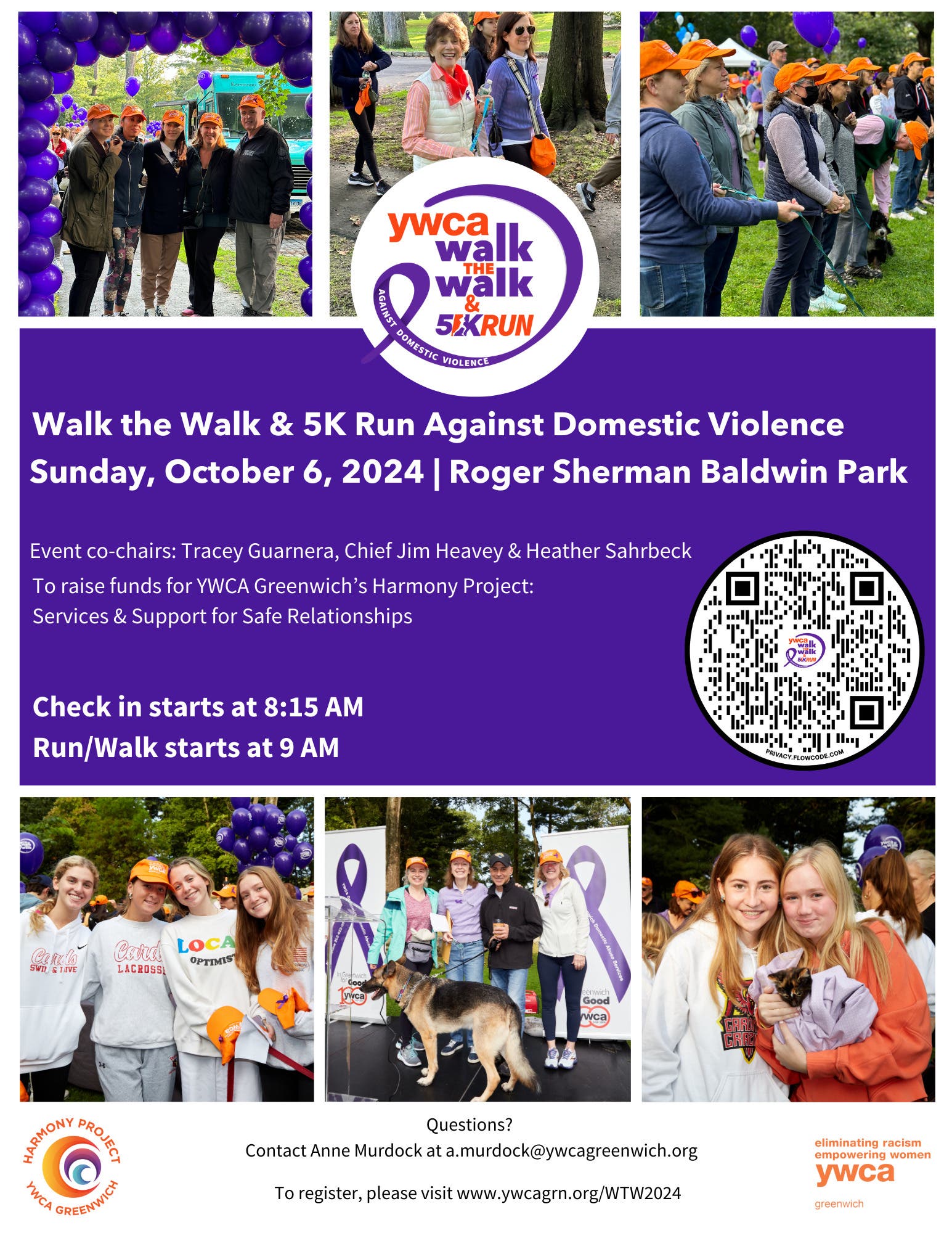 Oct 6 | YWCA Greenwich Walk the Walk & 5K Run Against Domestic Violence ...