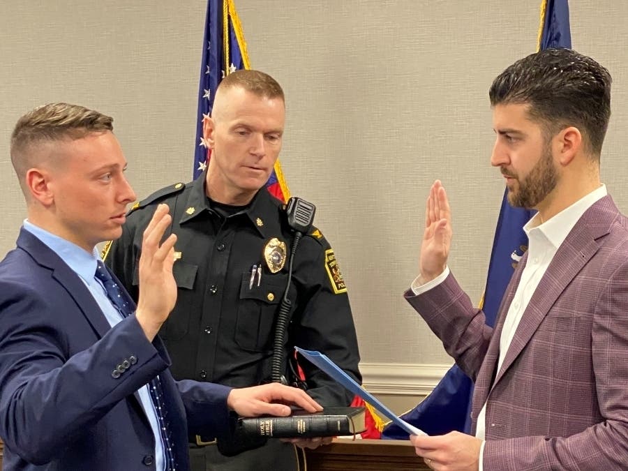 2 New Officers Sworn In To Newtown Township Police Department | Marple ...