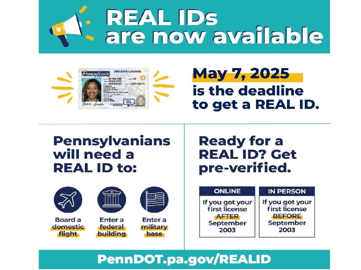 PennDOT Hosting 'REAL ID Day' Next Week In Delco | Media, PA Patch