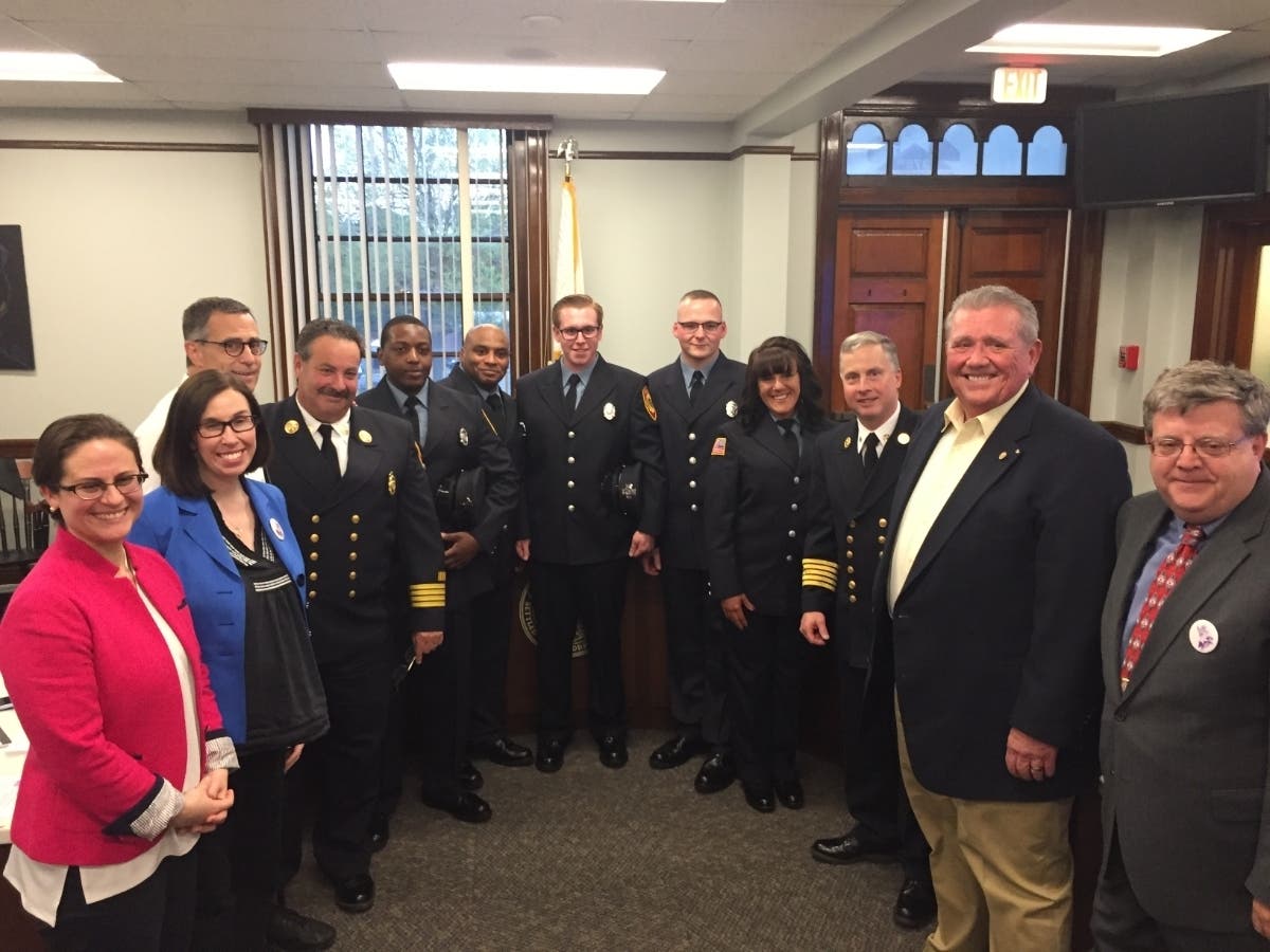 Reading Firefighters Celebrated At Select Board Meeting | Reading, MA Patch