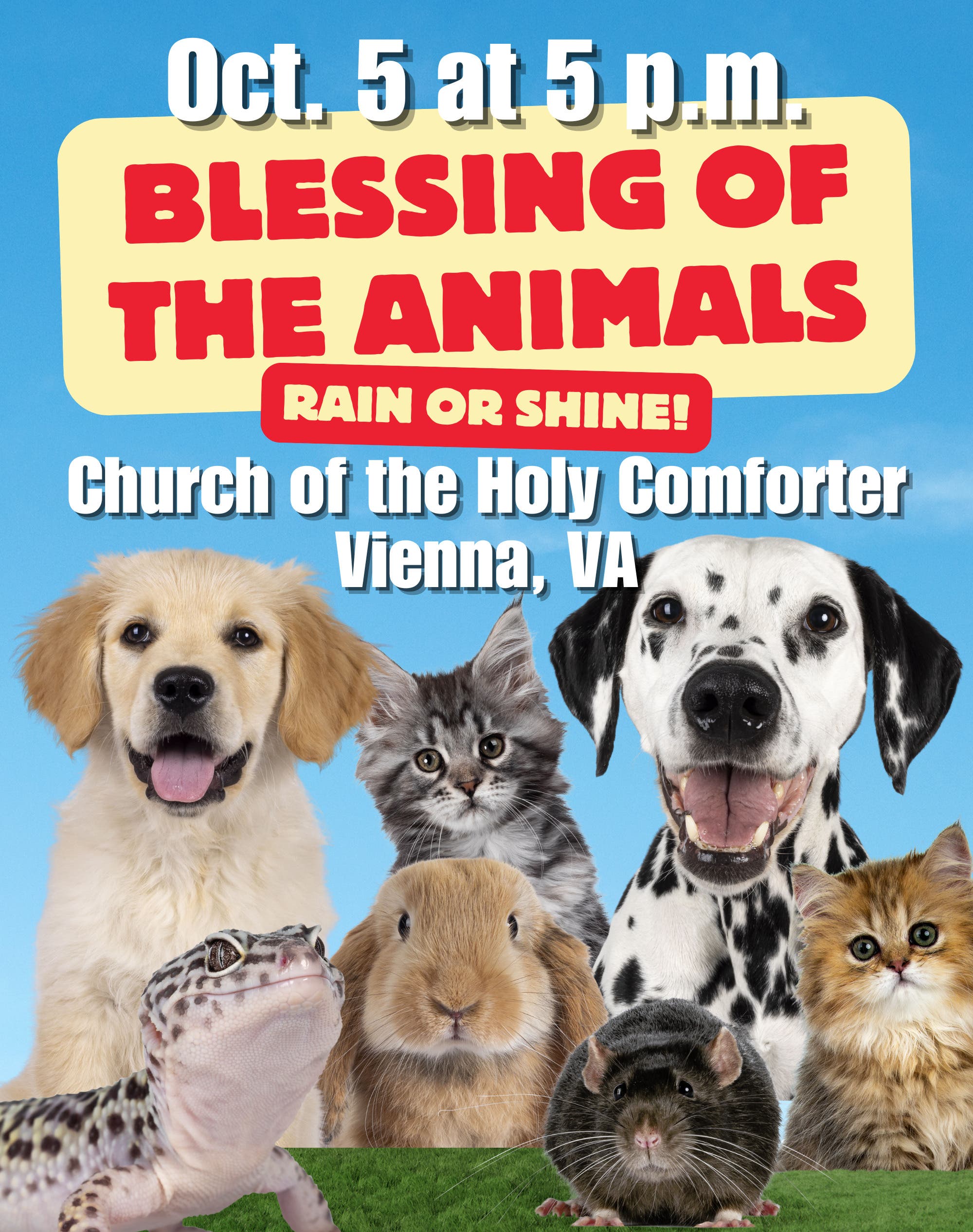 Oct 5 | Blessing of the Animals | Vienna, VA Patch