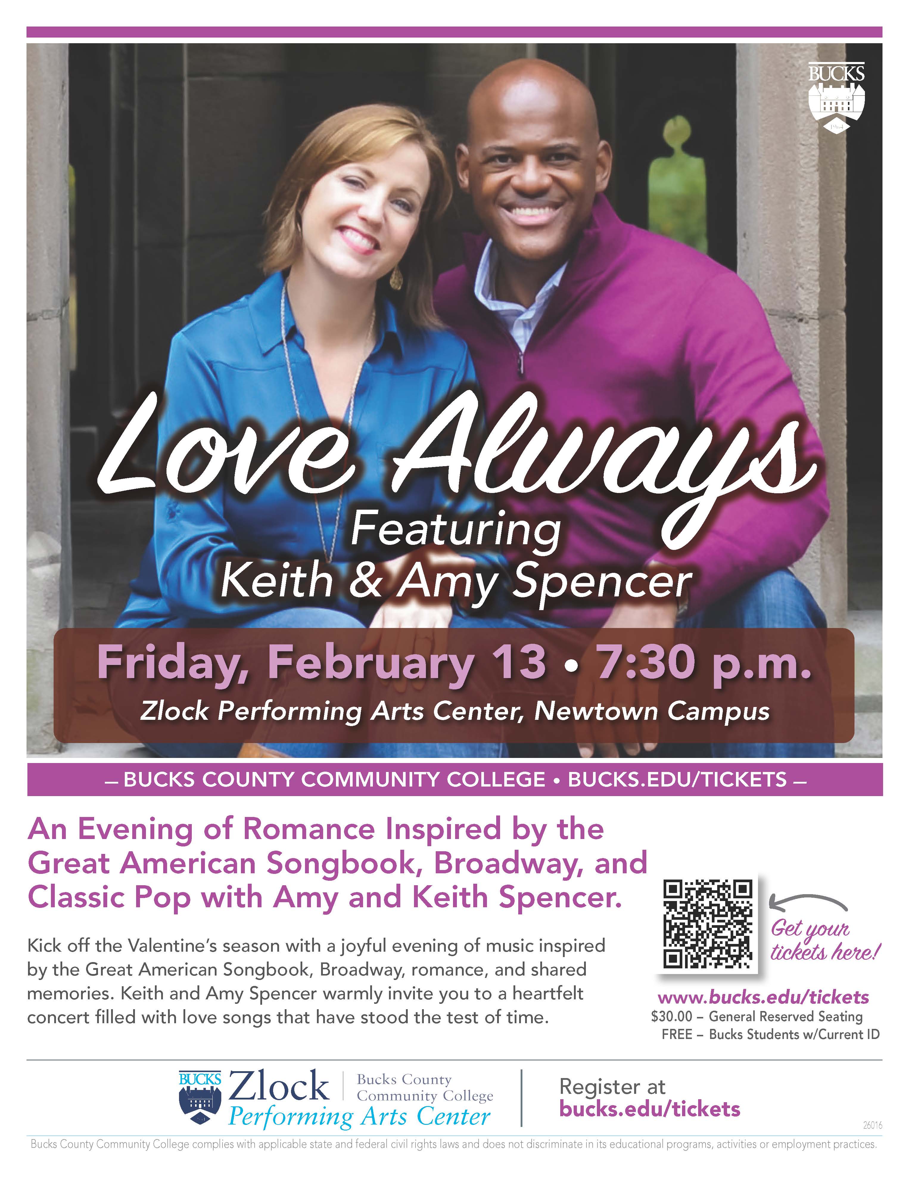 Feb 13 | Love, Always! - with Keith & Amy Spencer | Newtown, PA Patch