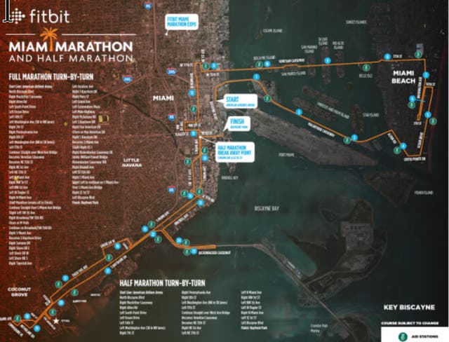 Miami Marathon 2018 Road Closures | Miami, FL Patch