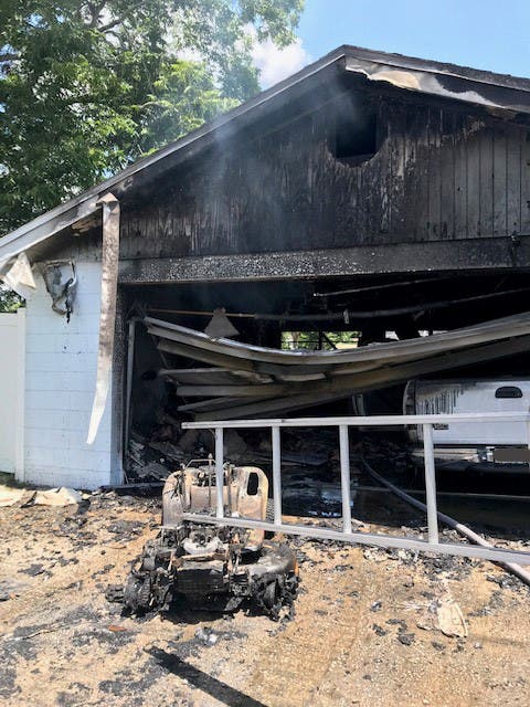 Florida Fireman Spots Fire On Day Off, Grabs Garden Hose | Lakeland, FL ...