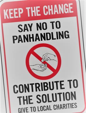Lakewood 'Say No To Panhandling' Signs Are In Place | Lakewood, WA Patch