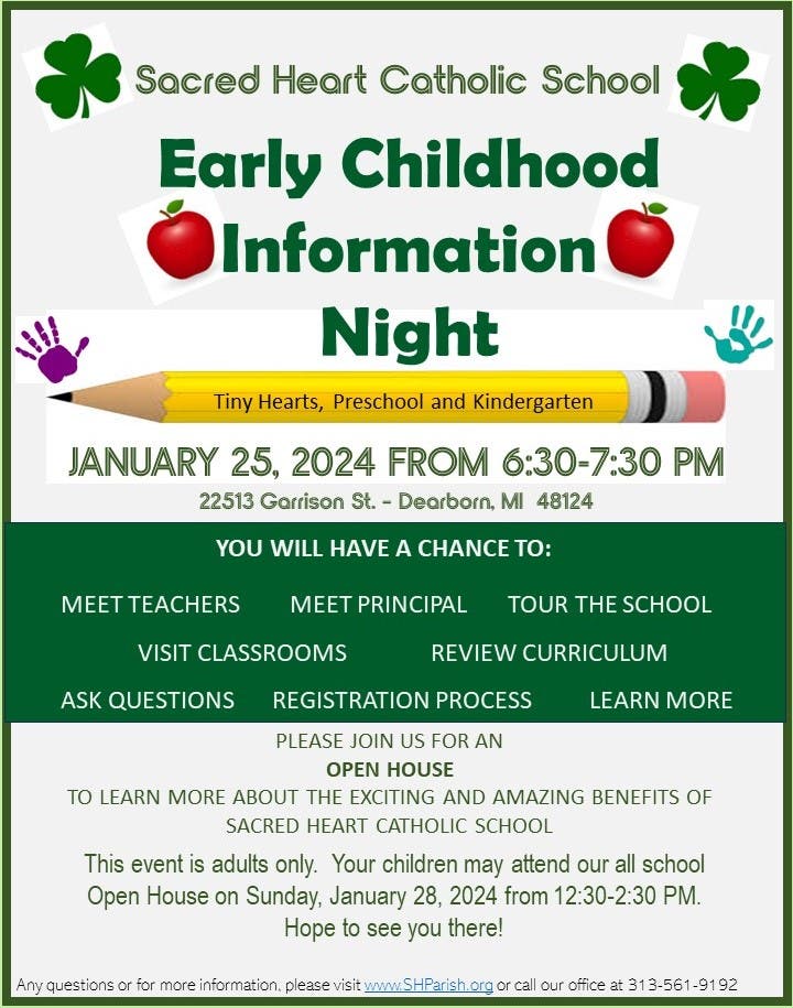 Jan 25 | Early Childhood Information Night | Dearborn, MI Patch