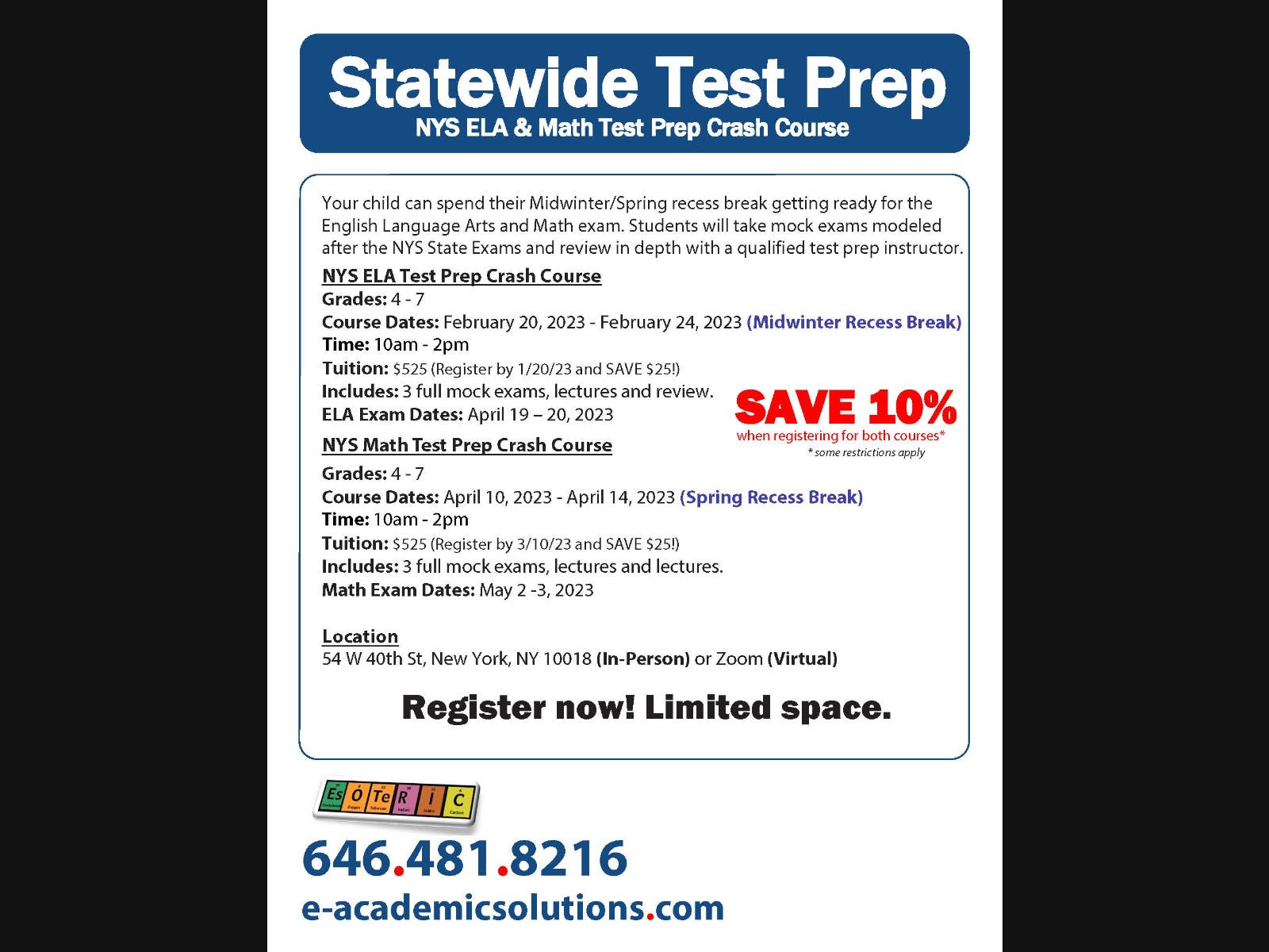 NYS ELA Test Prep Midwinter Recess Break Brooklyn NY Patch NYS ELA Test Prep Midwinter Recess Break Brooklyn NY Patch
