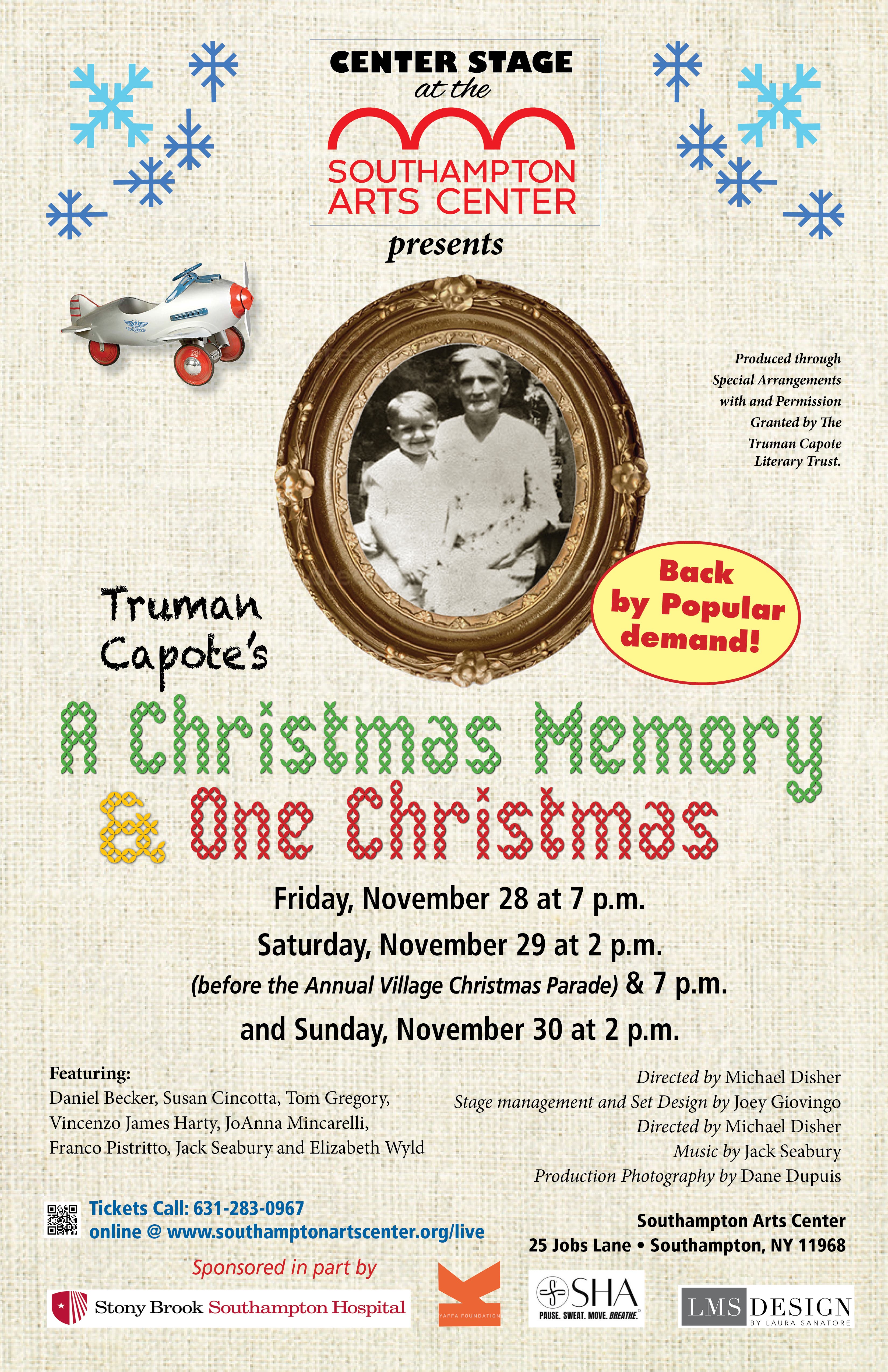 Nov 29 | Truman Capote's: One Christmas and A Christmas Memory ...
