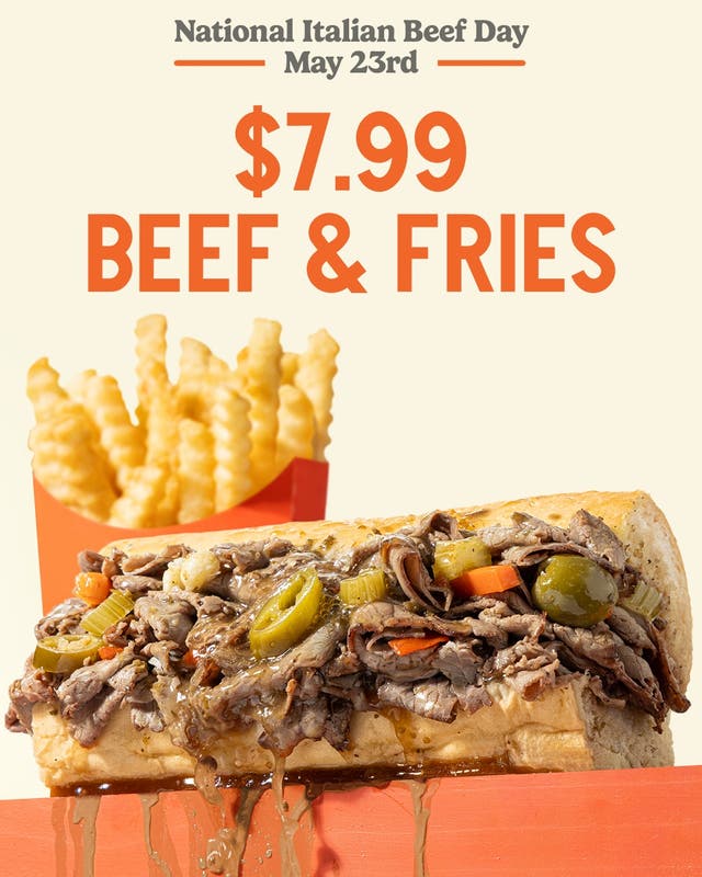 May 23 | Celebrate National Italian Beef Day @ Buona Orland Park with ...