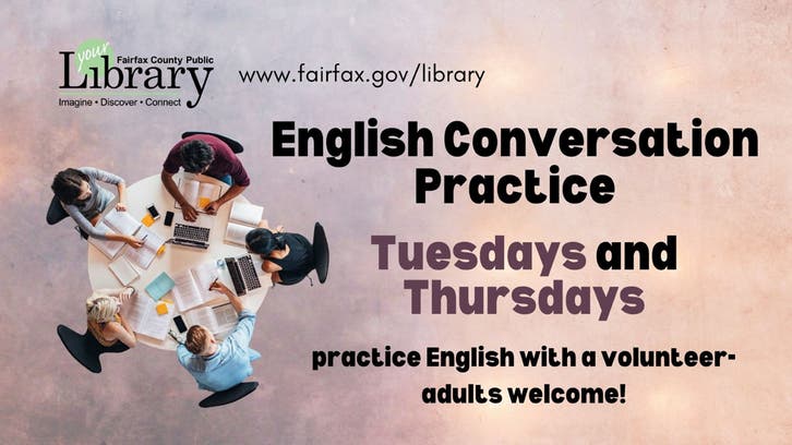 Jun 4 | English Conversation Practice (Thursdays) | Annandale, VA Patch