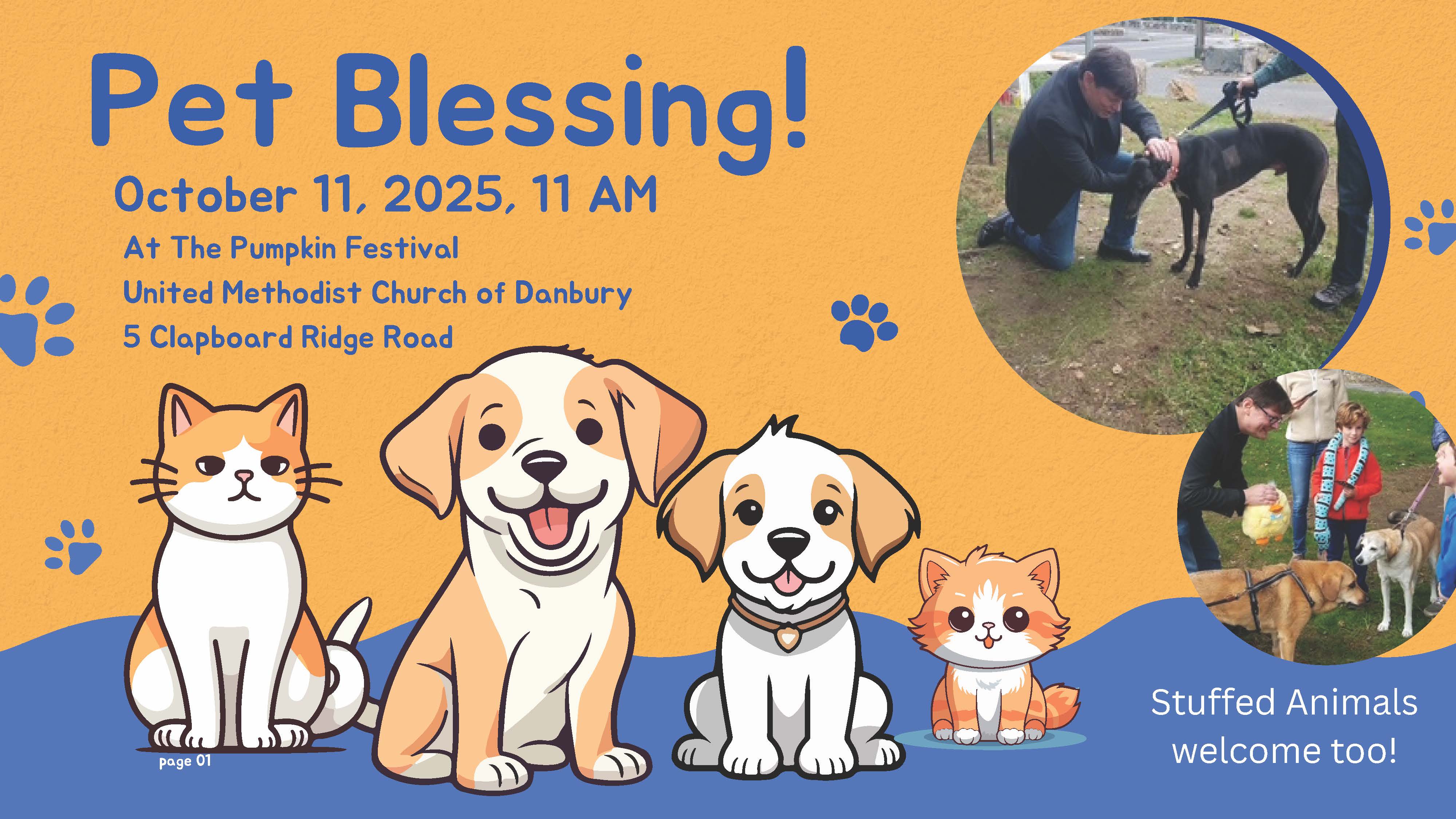 Oct 11 | Pet Blessing at Danbury UMC | Danbury, CT Patch