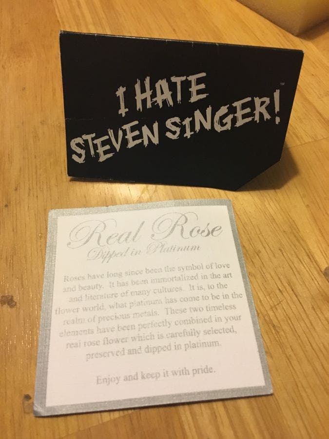 Steven Singer Platinum Dipped Red Rose | Bensalem, PA Patch
