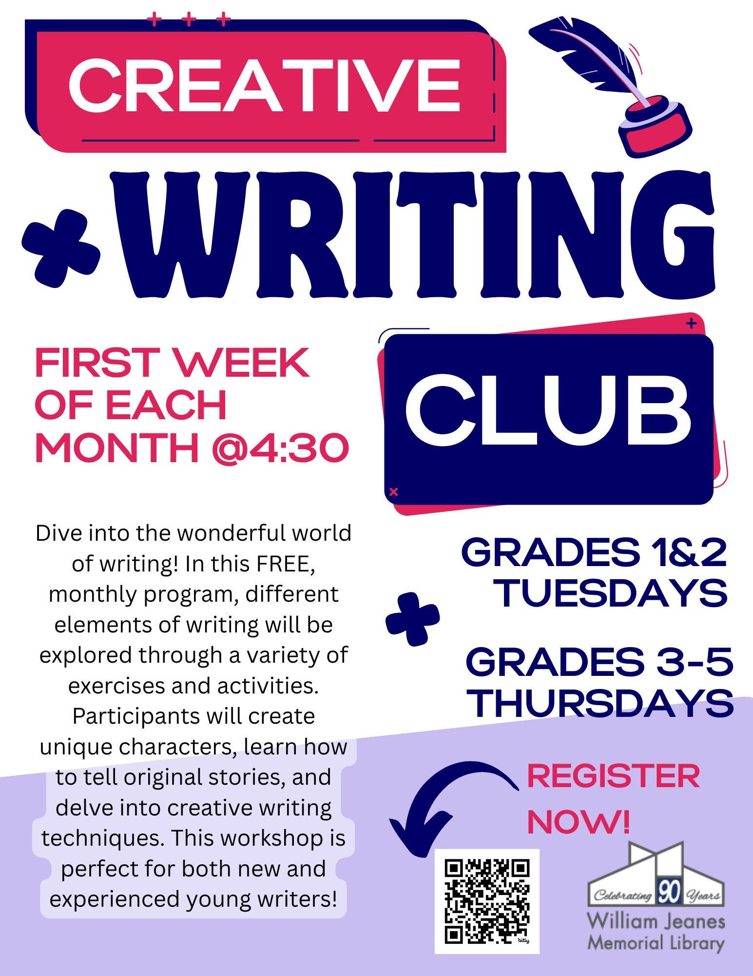 Dec 2 | Creative Writing Club (Gr. 1&2) | Plymouth, PA Patch