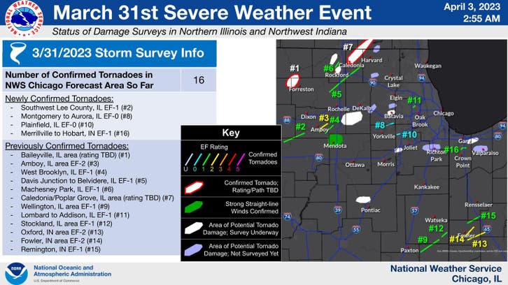 4 Dead In Illinois, 16 Tornadoes Confirmed In Friday's Severe Weather ...
