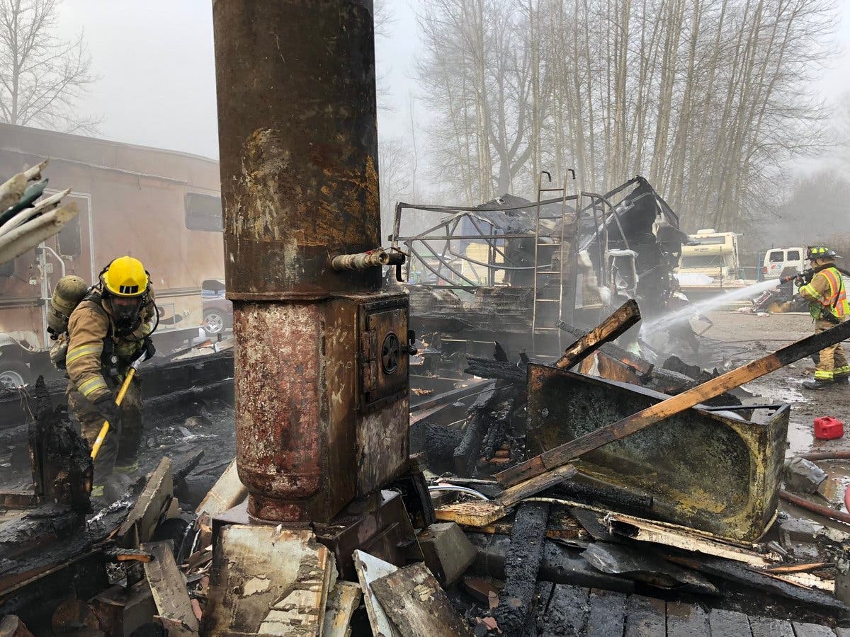 Fire Destroys Motorhome In Puyallup Early Monday | Puyallup, WA Patch