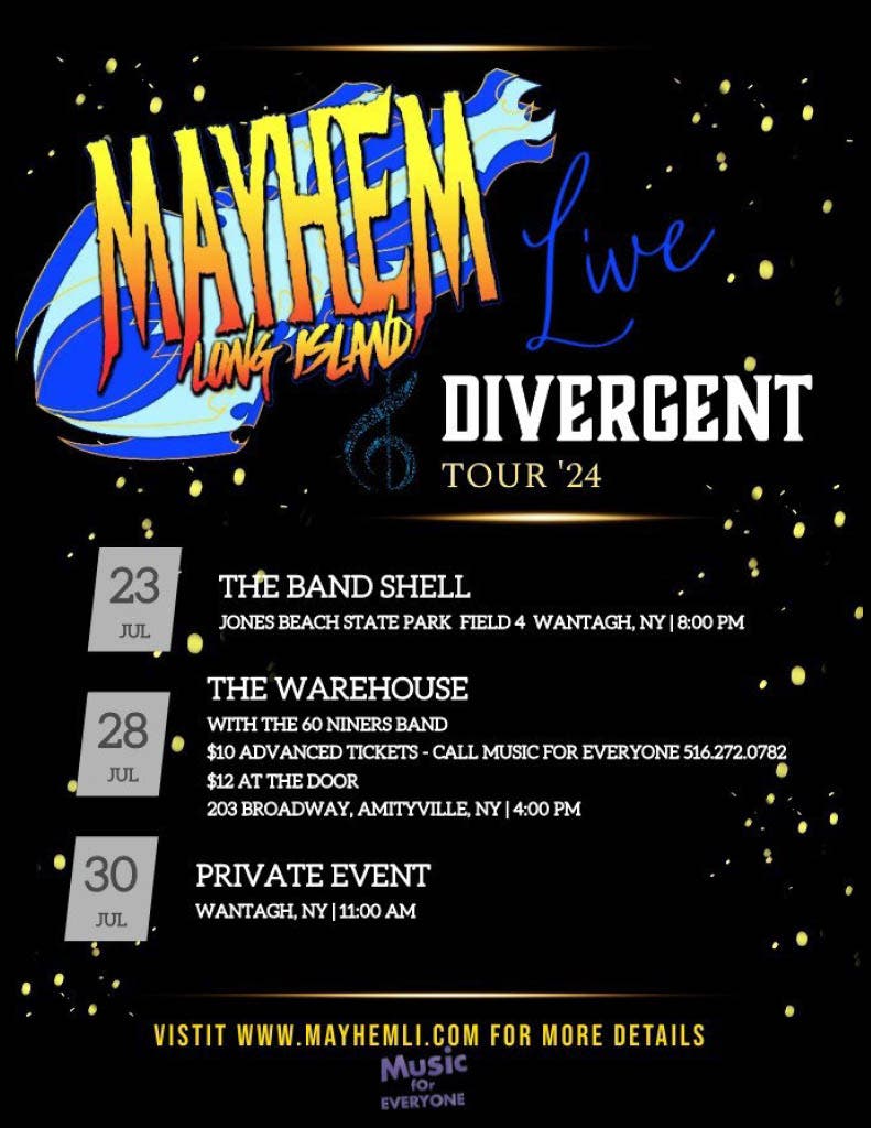 Mayhem LI Divergent Tour 2024! Powered by Music School Inc. - New York ...