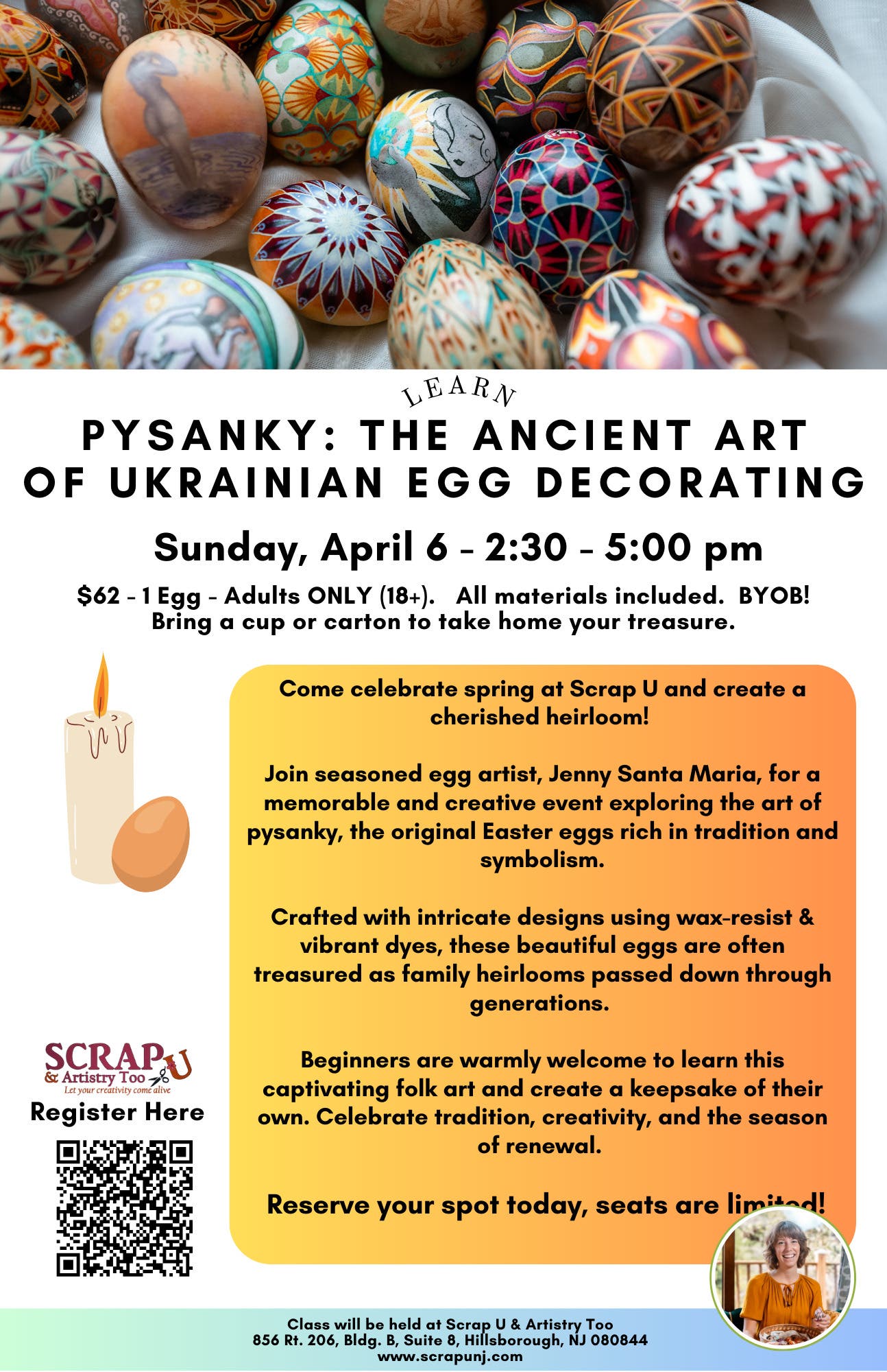 Apr 6 | Sun. April 6 - Adult - Pysanky: The Ancient Art of Ukrainian ...