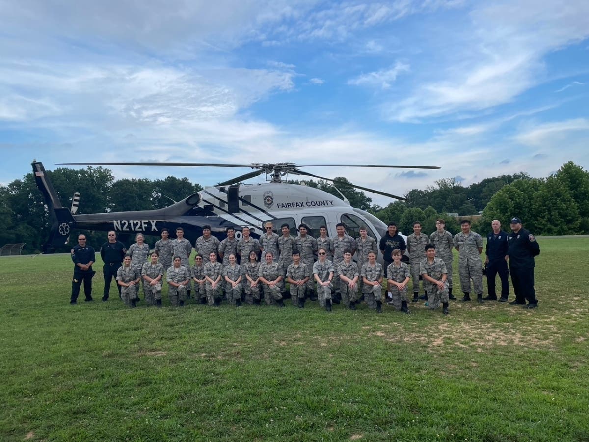 Fairfax One Helicopter Pays Visit To Burke Civil Air Patrol Cadets ...