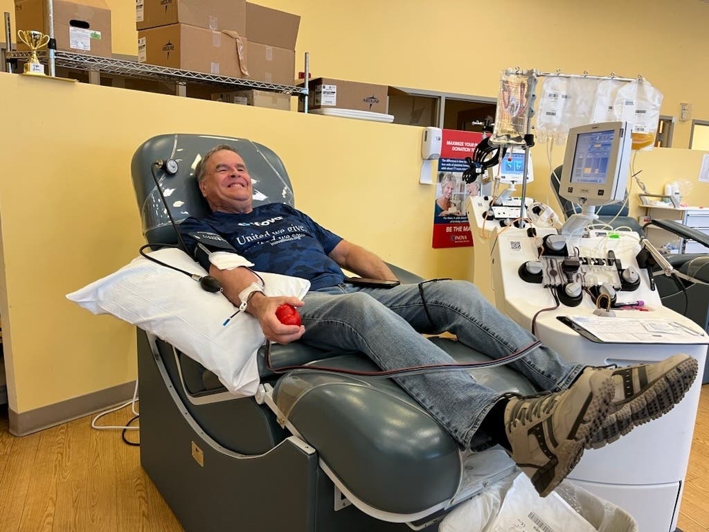 Inova's Top Blood Donor Reaches 700-Donation Milestone | Ashburn, VA Patch